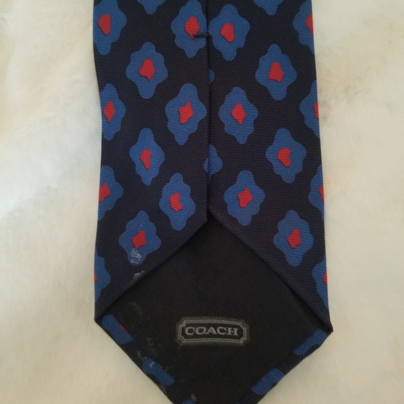 Coach | Accessories | Coach Mens Blue Italian Silk Tie | Poshmark